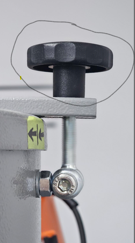 Black Knob Handle for abrasive chamber lid – ProBlast PhotoEtch Systems