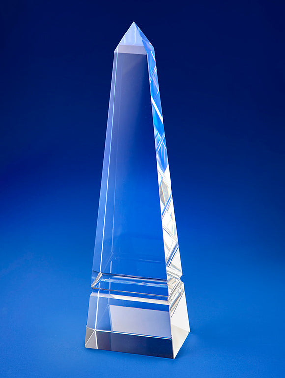 Bravo Obelisk Crystal Trophy Wide – ProBlast PhotoEtch Systems